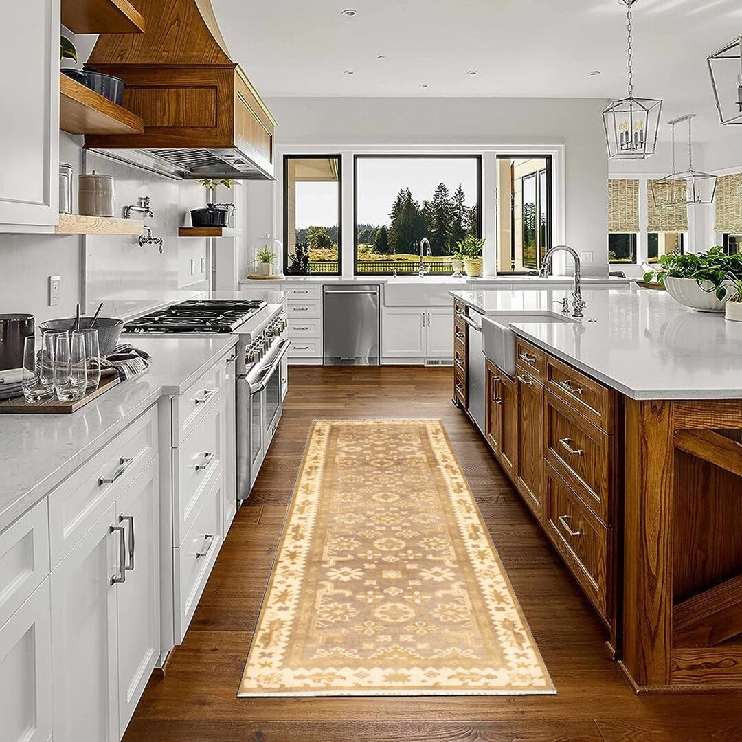 3x10 Vintage Runner, 3x10 Brown Cream Vintage Runner Rug, 3x10 Rug ...