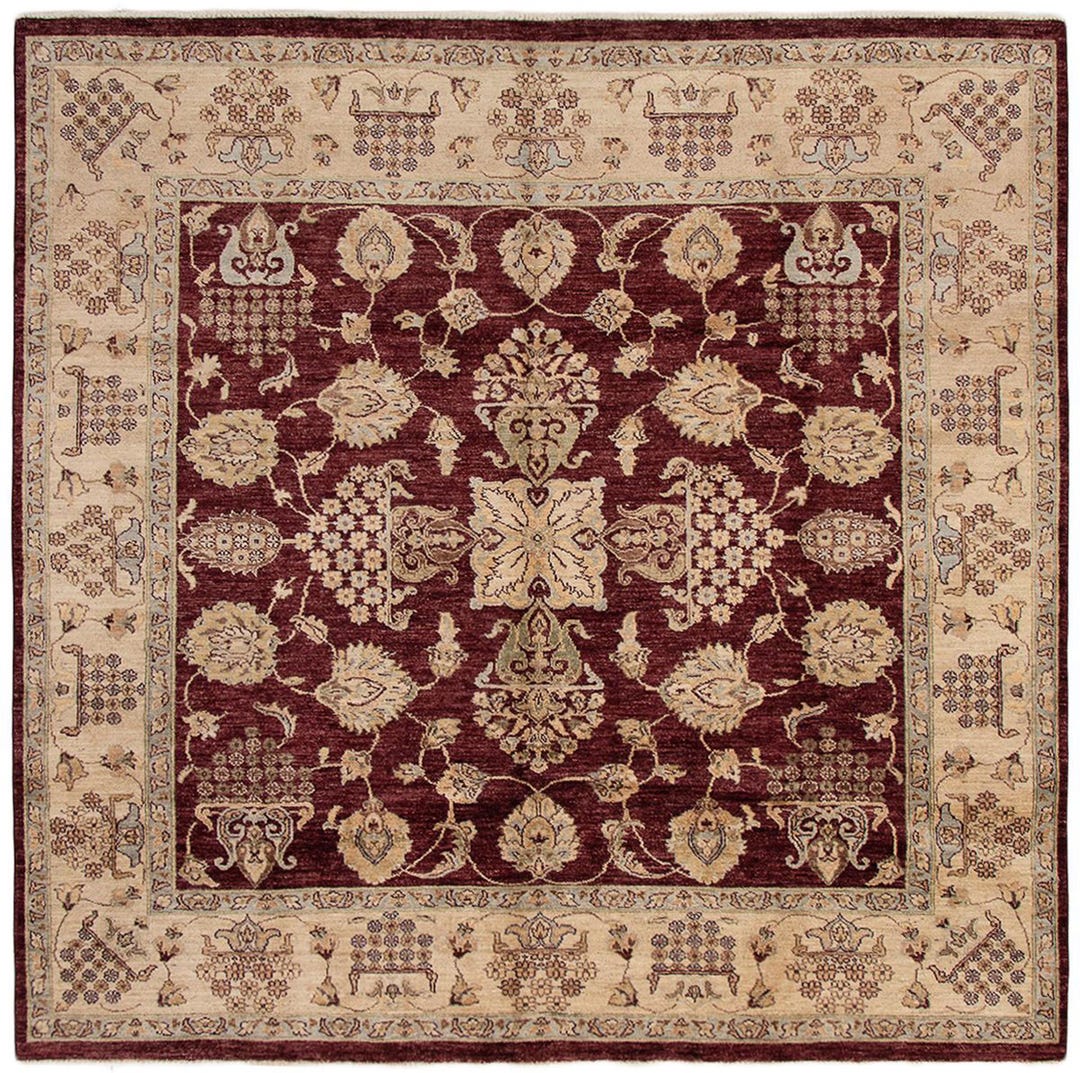 8x8 Area Rug, 8x8 Square Turkish, 8x8 Square Vintage Turkish Rug, 8x8 ...