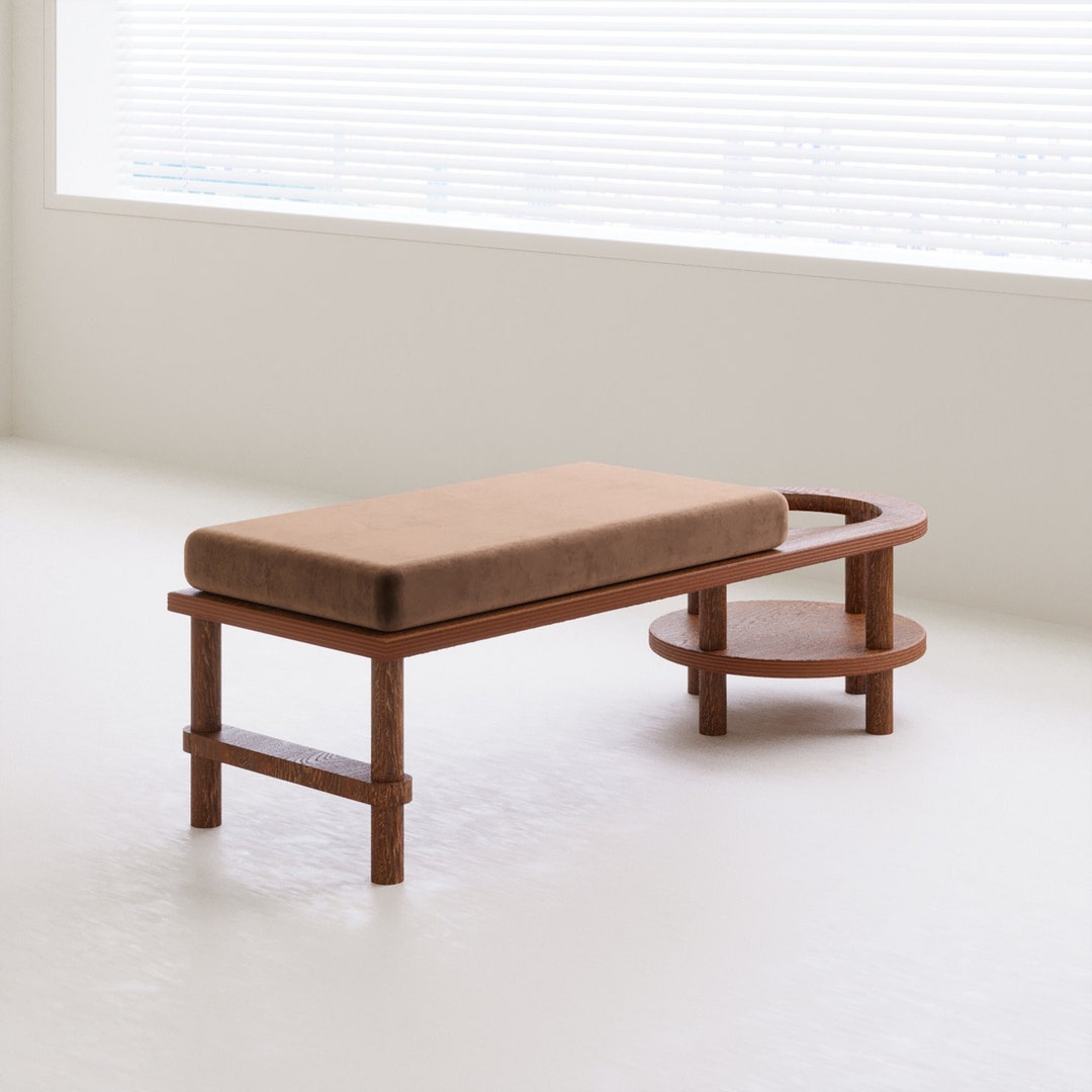 Mid Century Modern Bench, Bench, Bench for the Hallway Birch Plywood ...