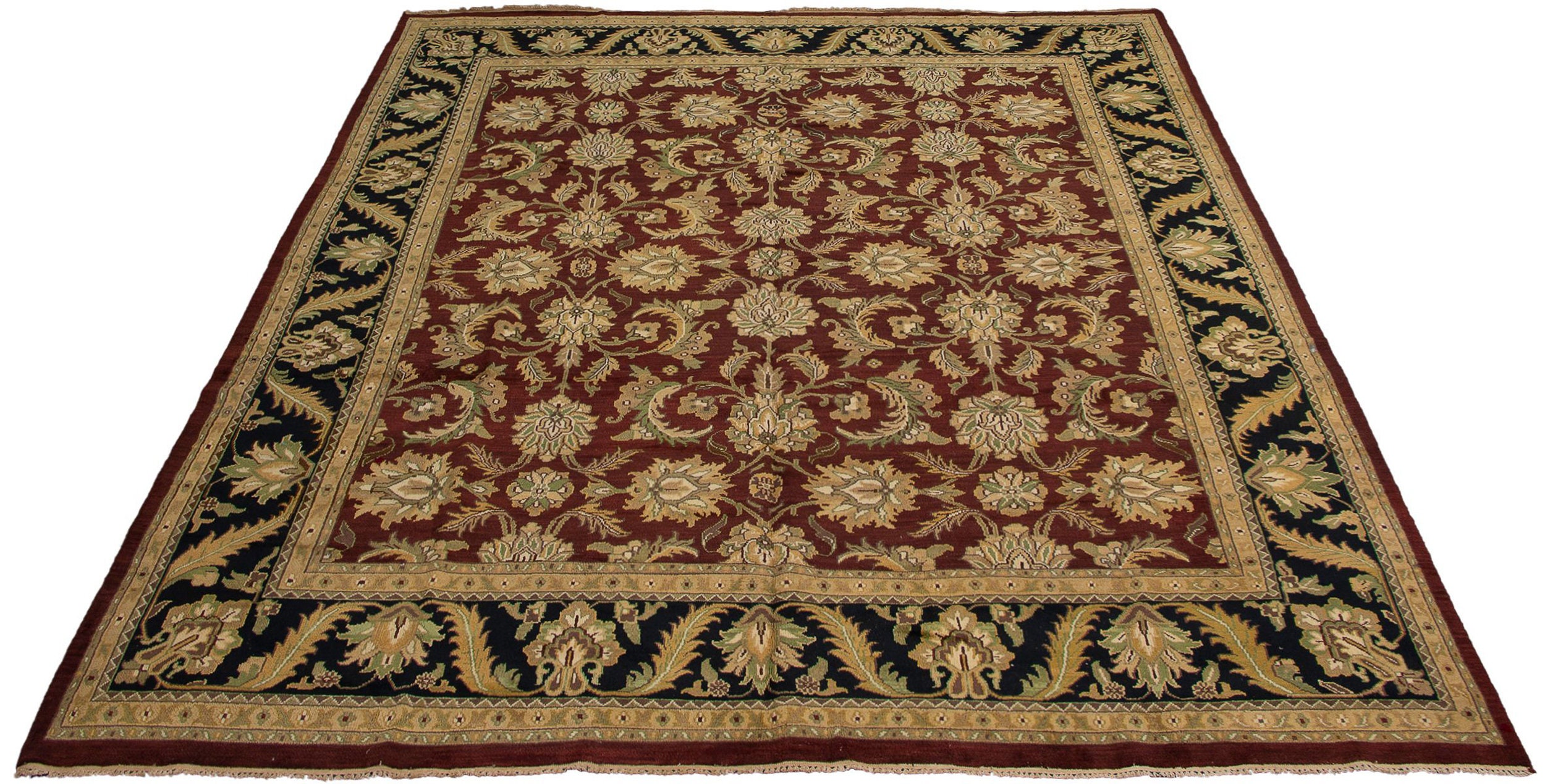 12x15 Area Rug 12x15 Oversize Rug 12x15 OVERSIZE BURGUNDY VINTAGE Rug ...