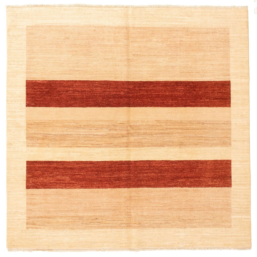 6x6 Area Rug, 6x6 Cream Red Square Vintage Rug, 6x6 Vintage Rug, Modern ...