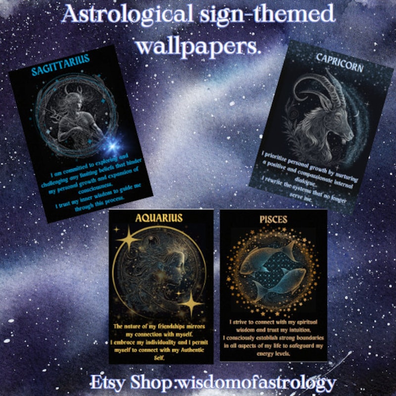 Astrology Wallpaper - Etsy