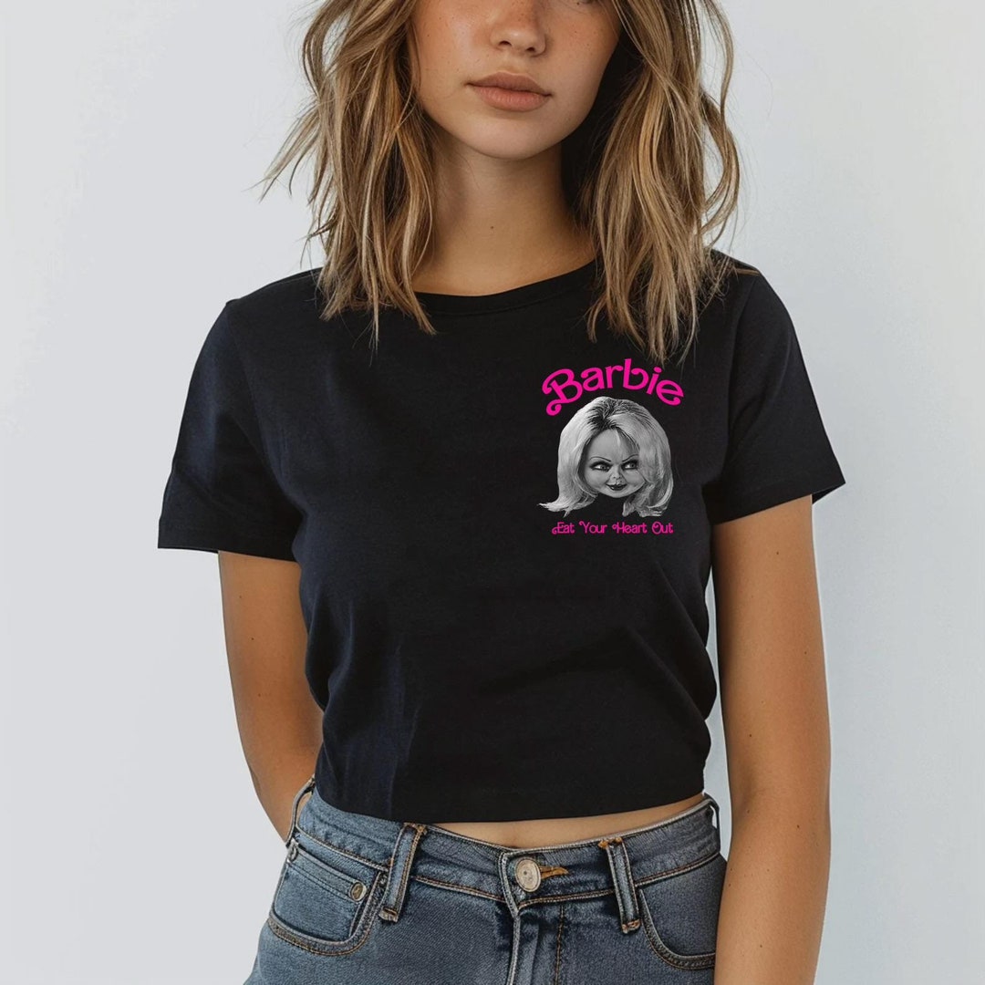Bride of Chucky Crop Top Halloween Barbie Horror Cropped Tee - Etsy