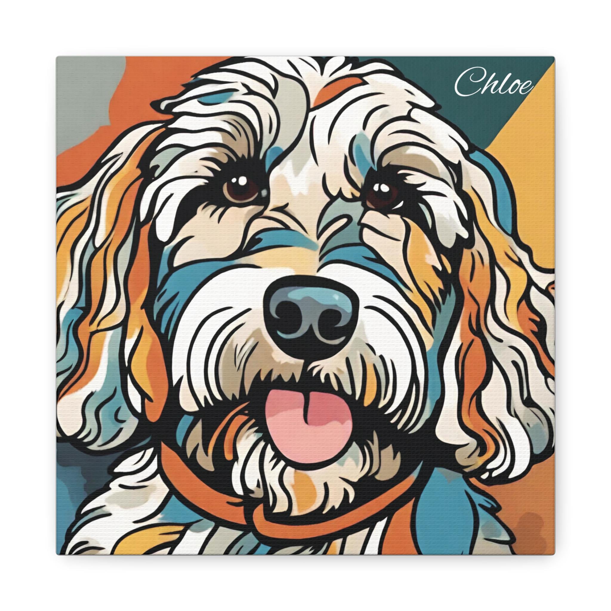 Personalized Labradoodle Canvas Print, Dog Lover Gift - Etsy