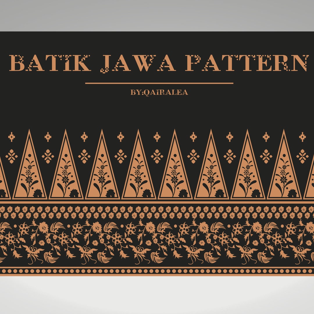 Batik Jawa Pattern Digital Design Vector and Adobe Ilustrator ,editable ...