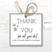 Printable Teacher Appreciation Gift Tag, Thank You for All You Do, You ...
