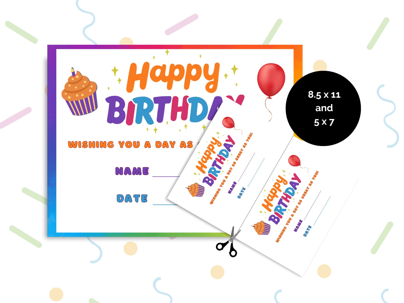 Birthday Certificate for Student, Birthday Certificate for Kids, School ...