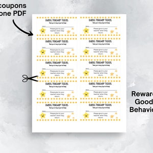 Substitute Teacher Reward Ticket Printable, Substitute Teacher Resource ...