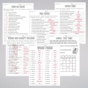 Brain Teasers Word Puzzles Bundle for Grades 3-6 Printable, Thinking ...