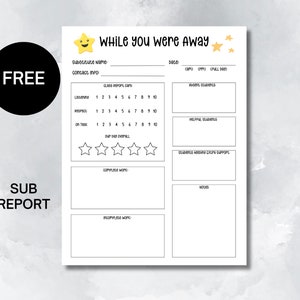 Substitute Teacher Reward Ticket Printable, Substitute Teacher Resource ...