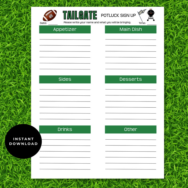 Football Tailgate - Etsy
