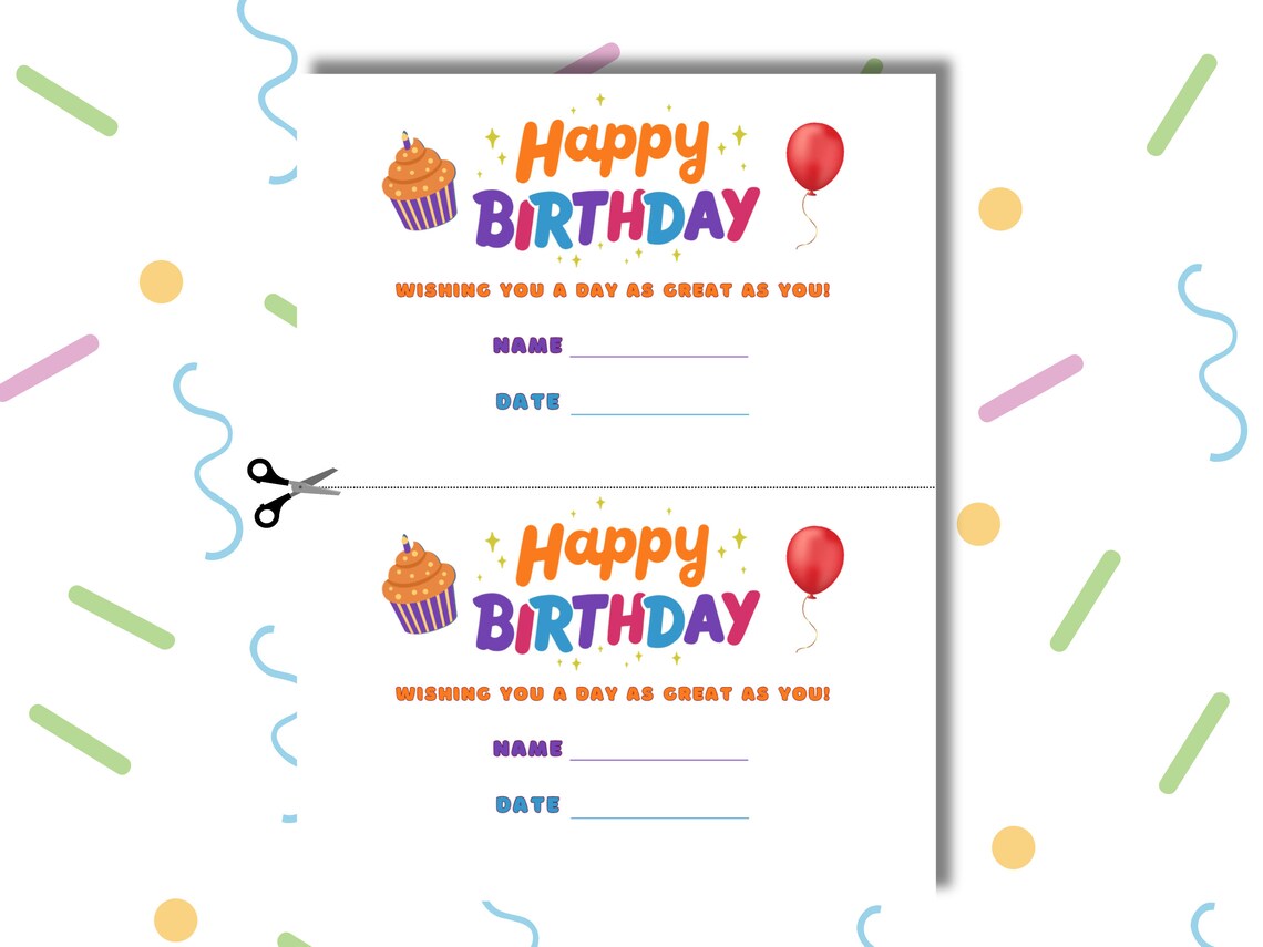 Birthday Certificate for Student, Birthday Certificate for Kids, School ...