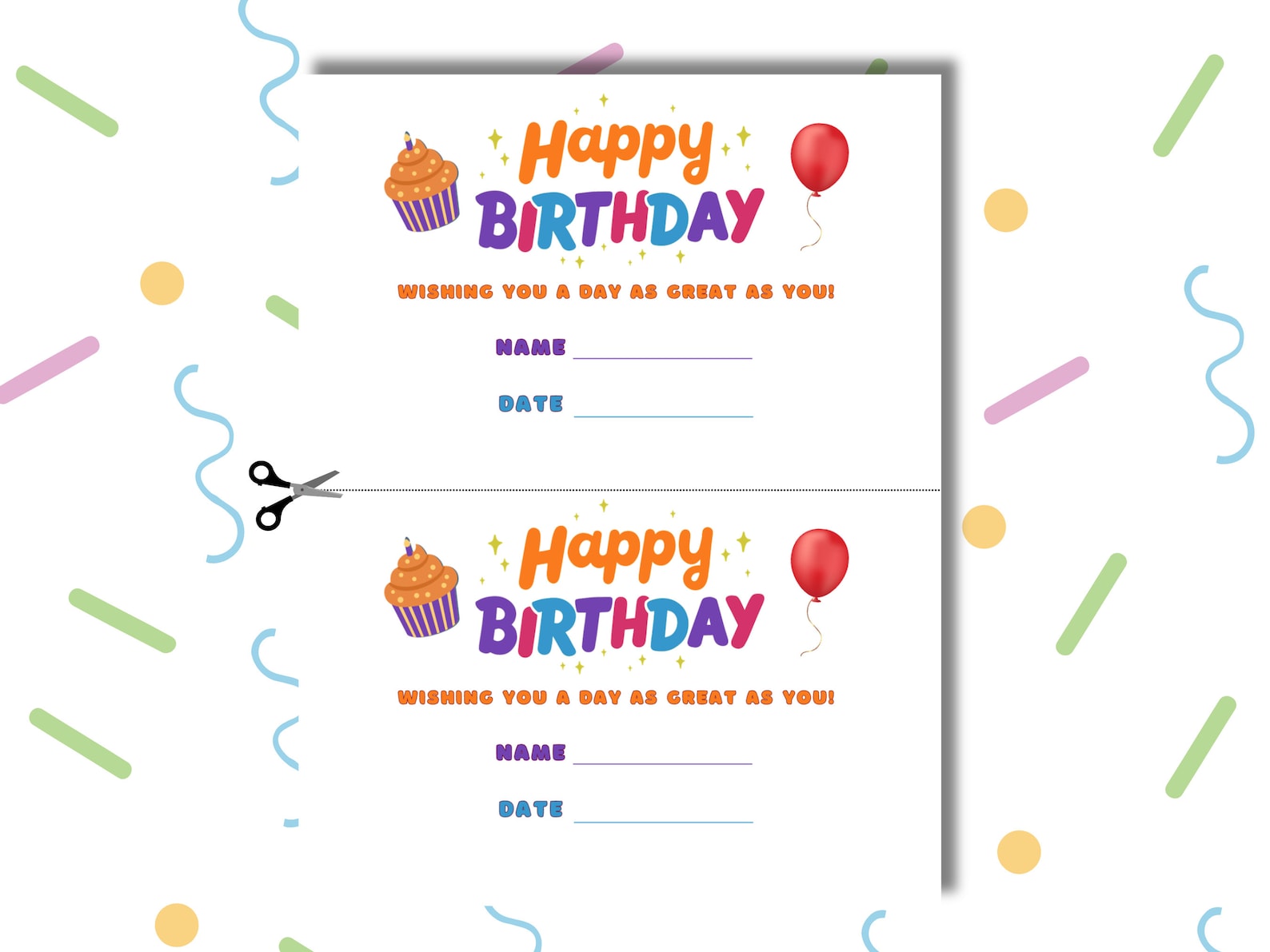 Birthday Certificate for Student, Birthday Certificate for Kids, School ...