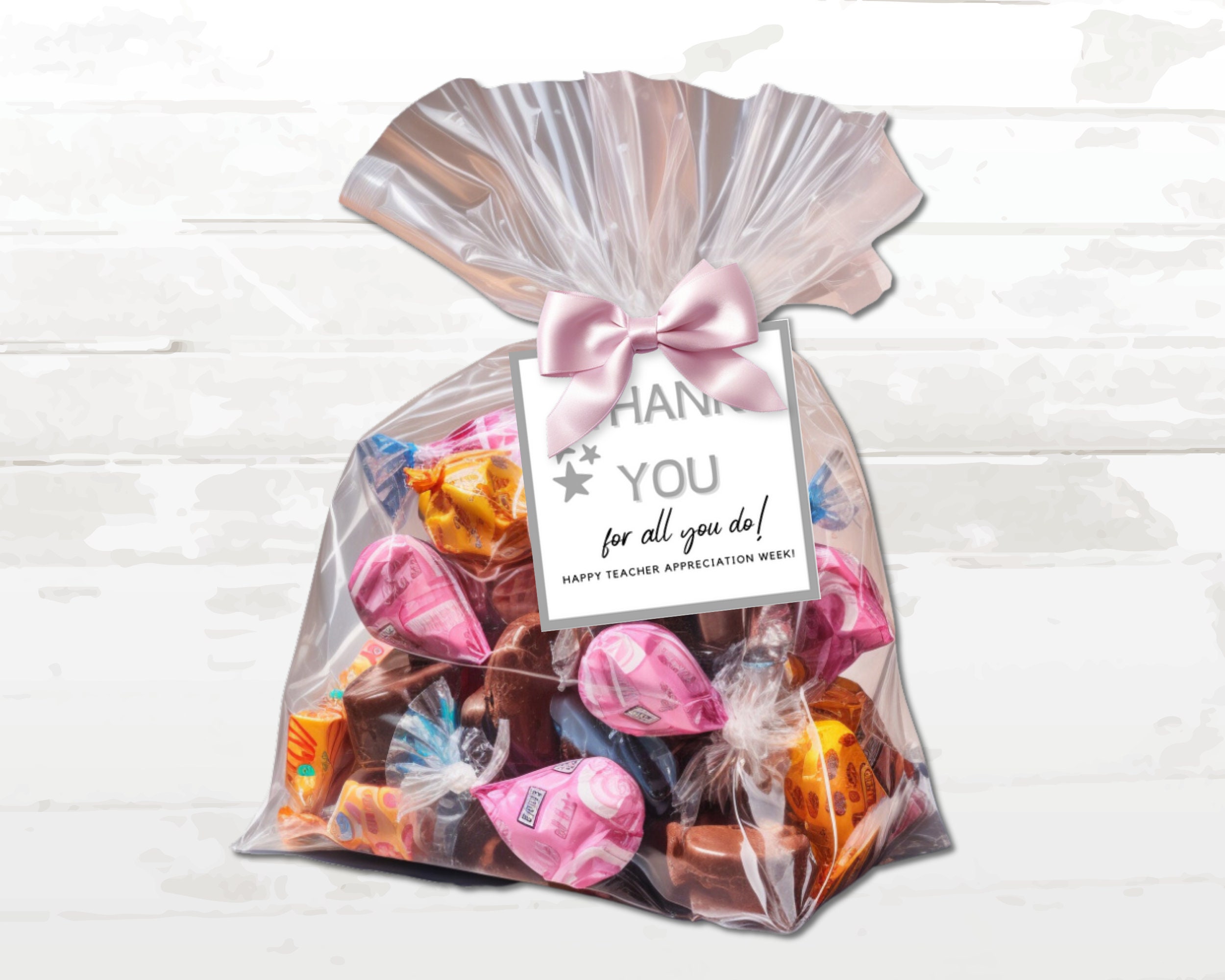 Printable Teacher Appreciation Gift Tag, Thank You for All You Do, You ...