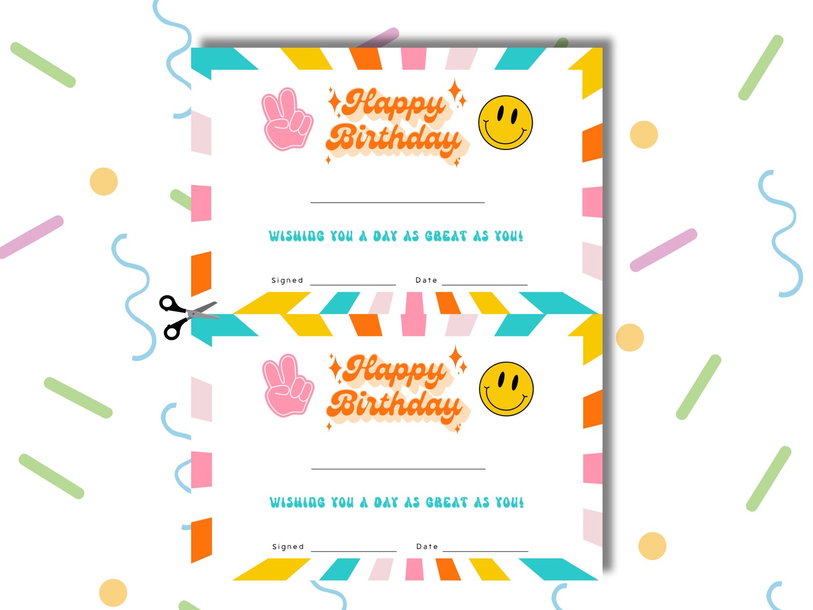 Birthday Certificate for Student, Groovy Birthday, Birthday Certificate ...