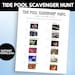 Tide Pool Scavenger Hunt Printable, Kids Beach Activity, Travel Kids ...