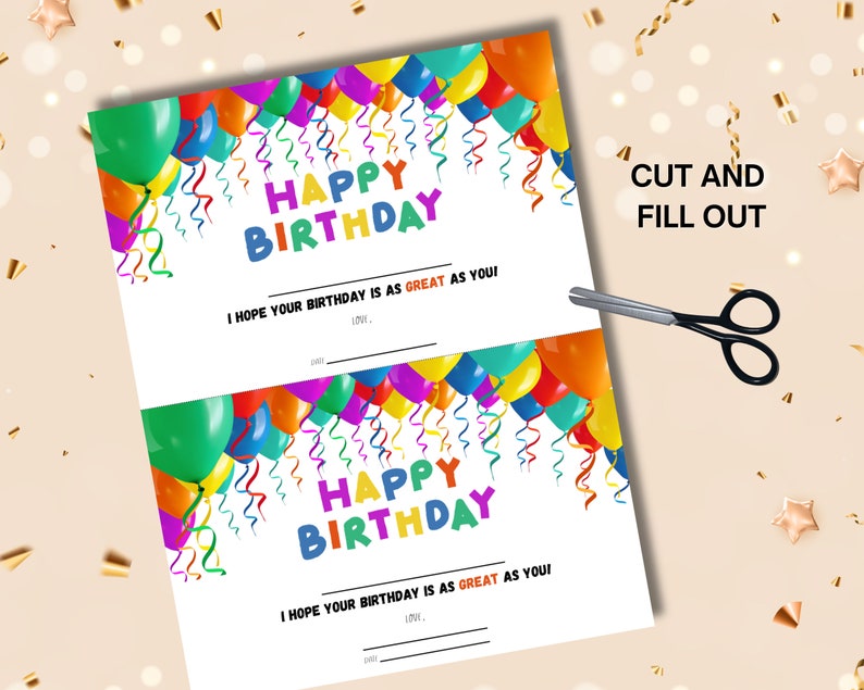 Birthday Certificate for Student, Kids Birthday Certificate, School ...