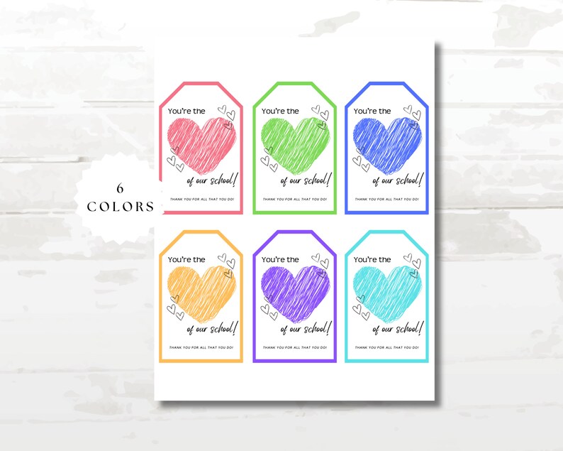 Printable Teacher Appreciation Gift Tag, Thank You for All You Do, You ...