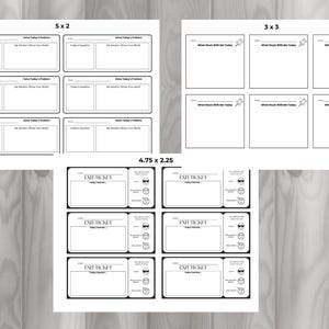 Exit Ticket Printable, Student Reflection, Quick Assessment, Student ...