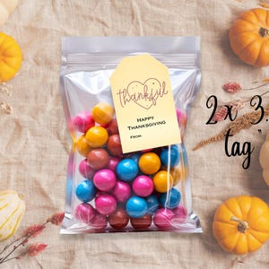 Printable Thanksgiving Treat Tags, Fall Printable Tags, Happy ...