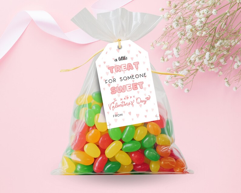 Valentines Day Treat Tags, Valentine Sweet Treat Tag, Teacher Gift Tag ...