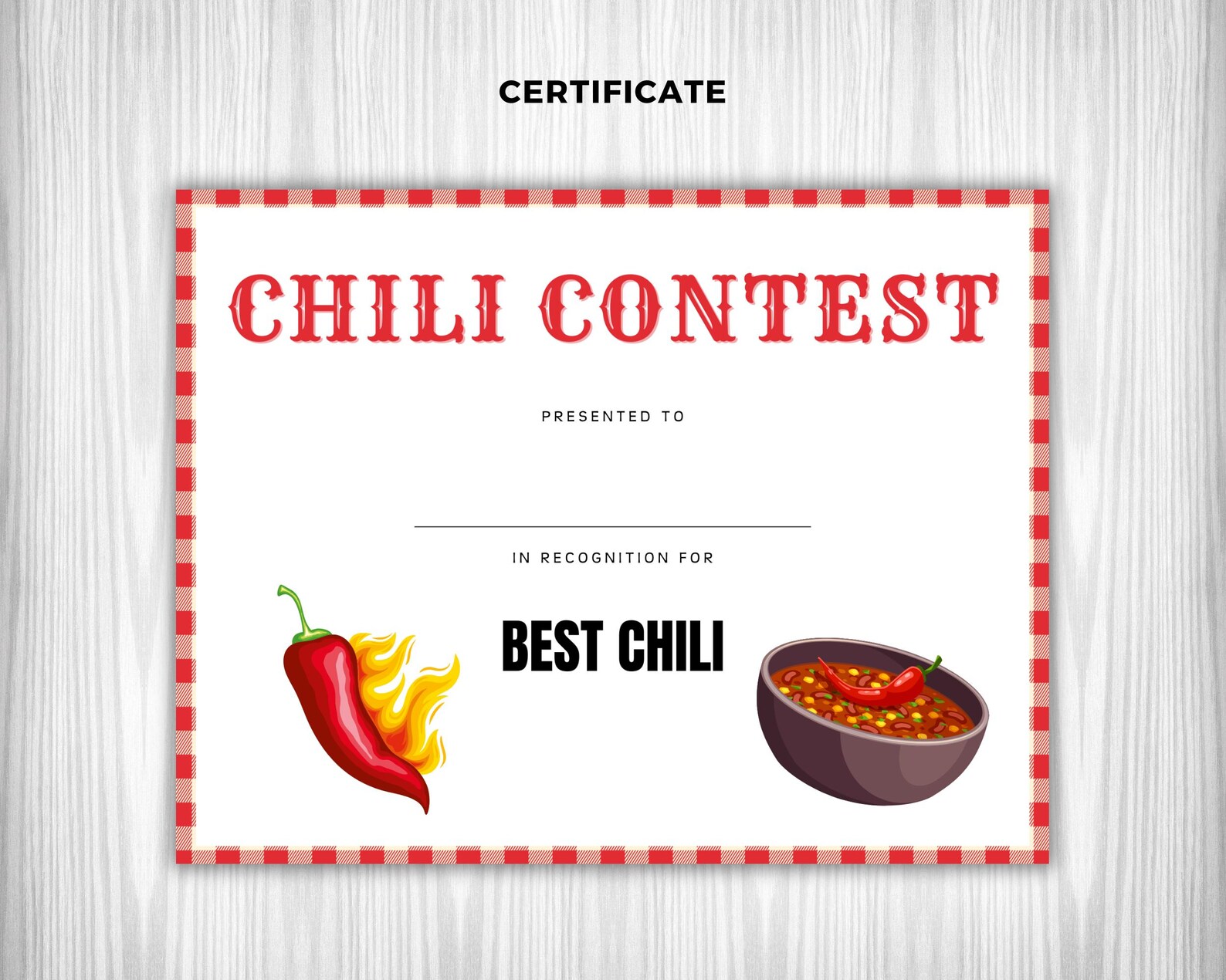 Chili Cook off Party Printable, Voting Ballots, Chili Numbers, Chili ...