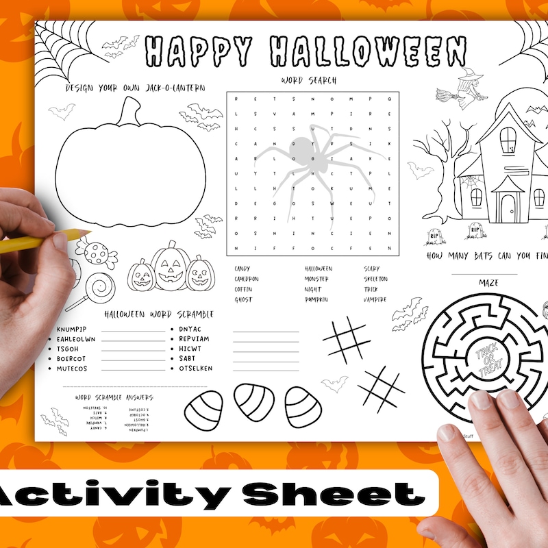 Halloween Placemat - Etsy