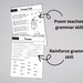 Grammar Poem & Worksheet Printable Bundle, Grades 3-6 Parts of Speech ...