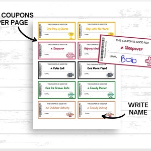 Grandpa Coupons, Coupon Book for Grandpa, Gift for Grandpa Printable ...