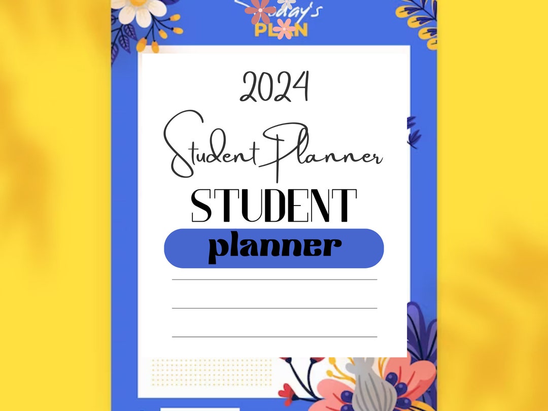 2024 Student Planner Printable Editable Canva Templates Back - Etsy