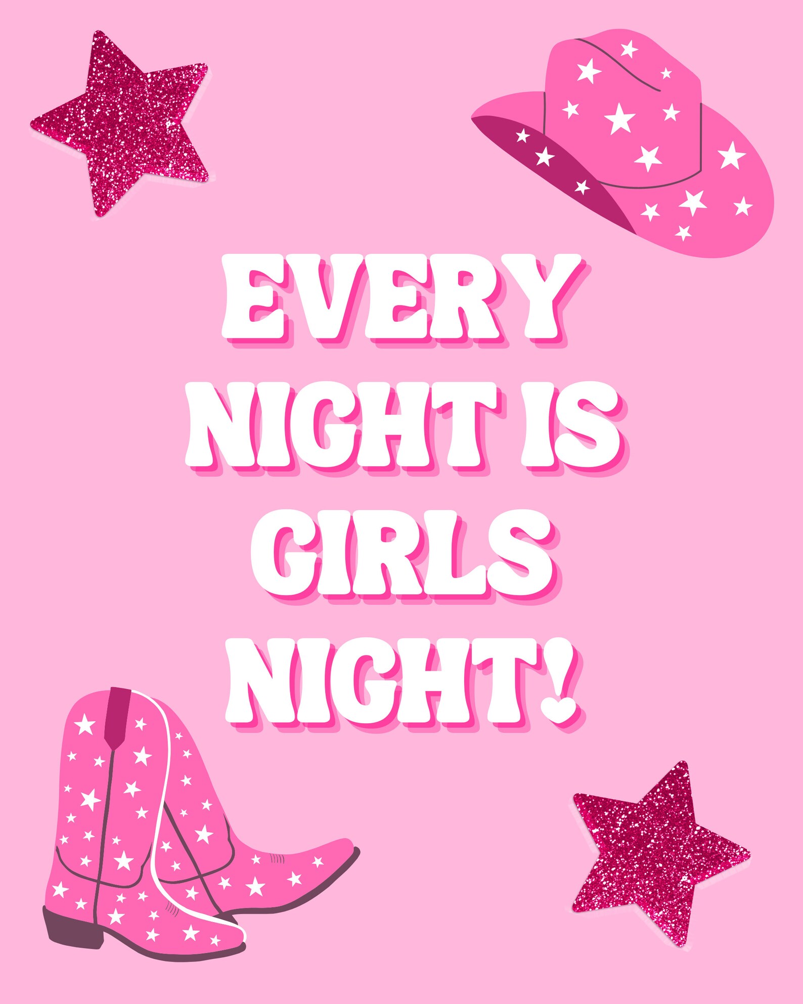 Barbie Girls Night | Barbie Movie Wall Art | Barbie Poster - Etsy UK