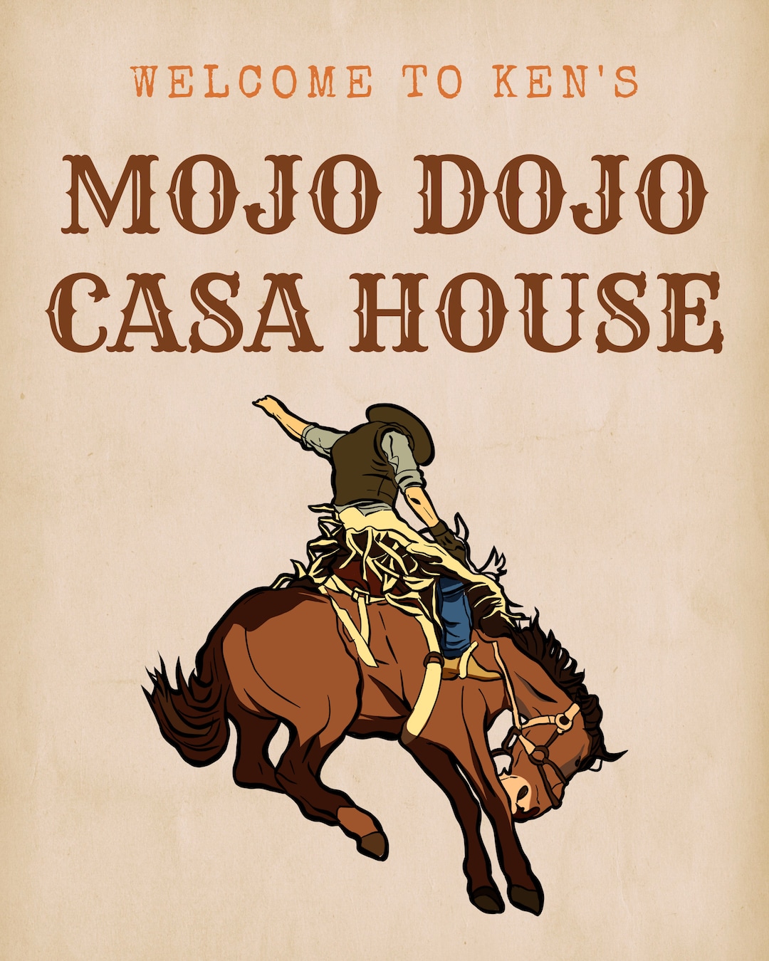 Ken's Mojo Dojo Casa House Poster | Barbie Movie Art | Greta Gerwig's ...