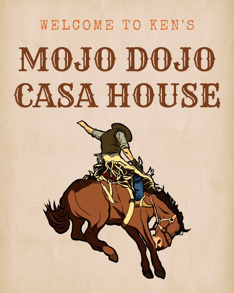 Ken's Mojo Dojo Casa House Poster | Barbie Movie Art | Greta Gerwig's ...
