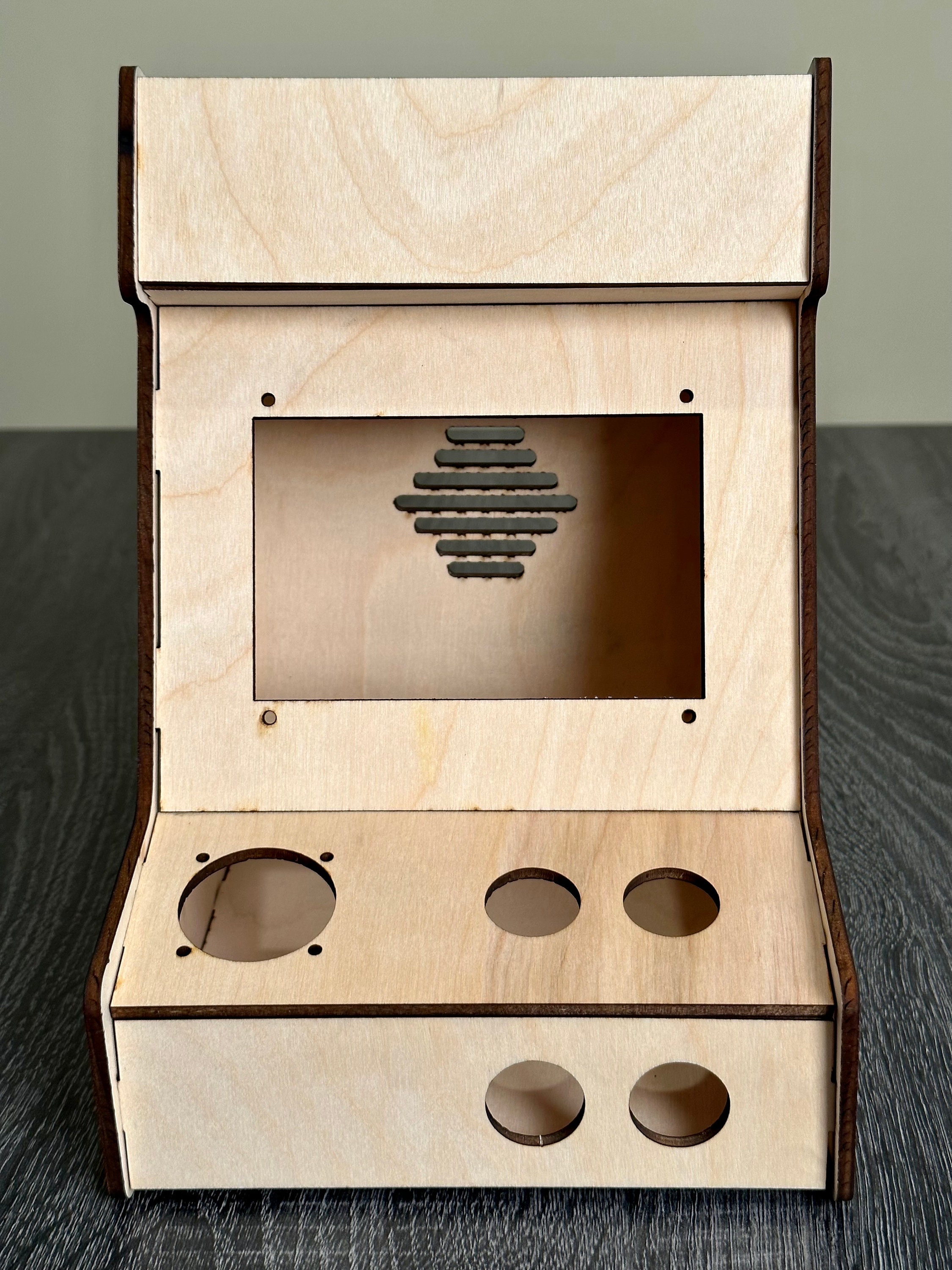 Mini Bartop Arcade KIT Laser Cut Retro Gaming Console With Analog ...