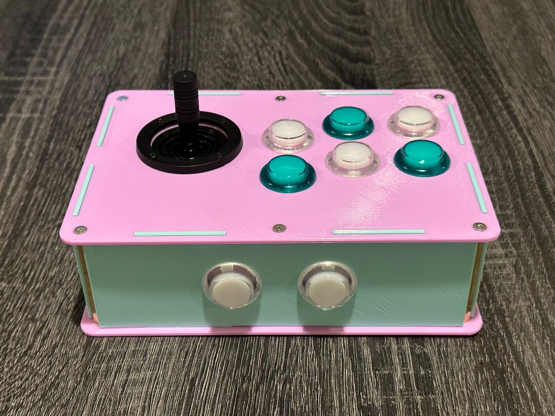 Retro Arcade Console Controller 3D Printed Mini LED Buttons - Etsy
