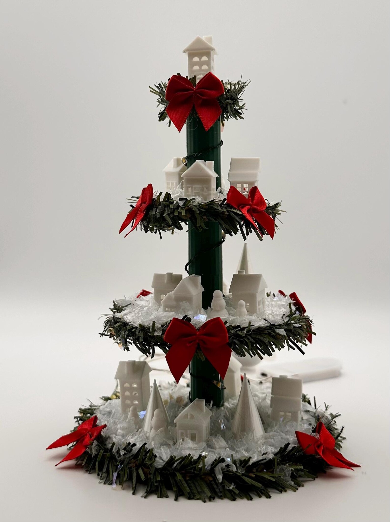 1/12 Scale Christmas Village Tree Set - Etsy