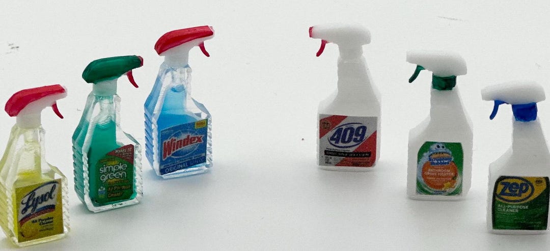 1/12 Scale Miniature Spray Bottle Kit - Etsy