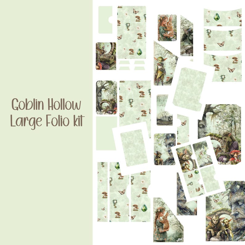 TROE Goblin Hollow Large Folio Kit Scrapbooking, Ephemera, Journal ...