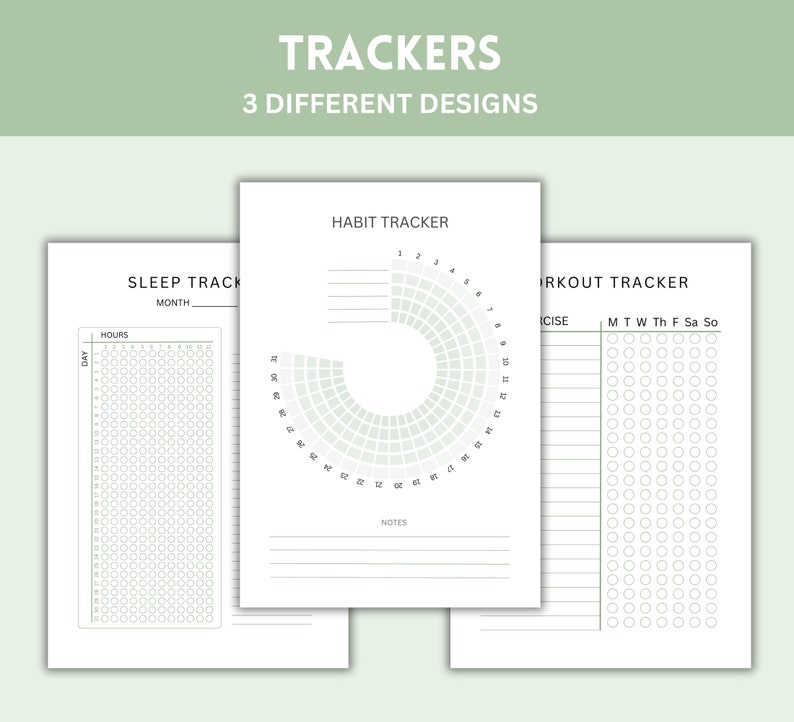 Productivity Planner Bundle Printable PDF, Personal Planner Template ...