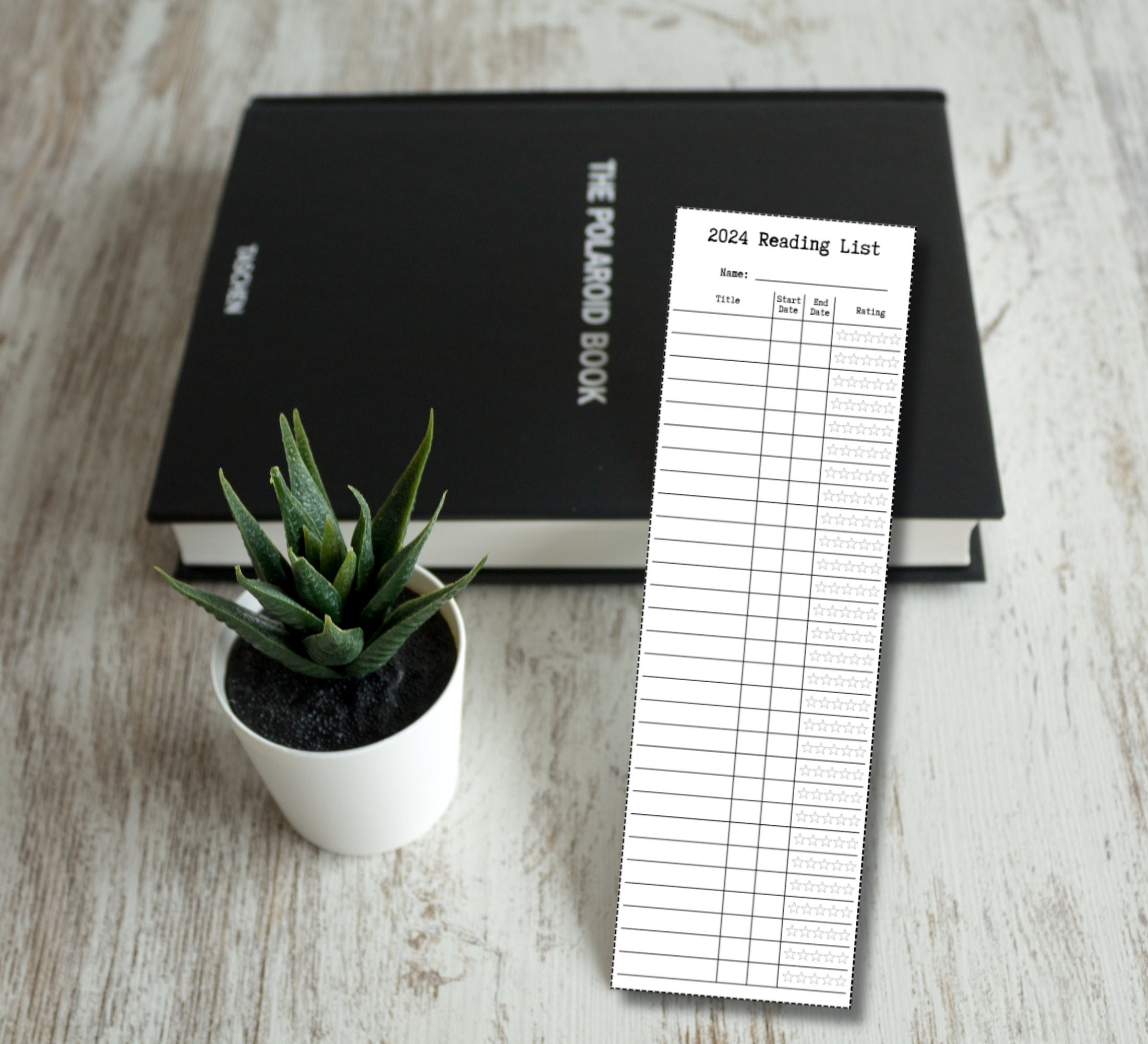Reading Log Bookmark Printable 2024, Instant Download PDF, Reading List ...