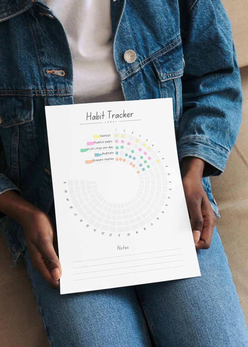 31-day Habit Tracker Printable: Monthly Routine Overview (PDF Download ...