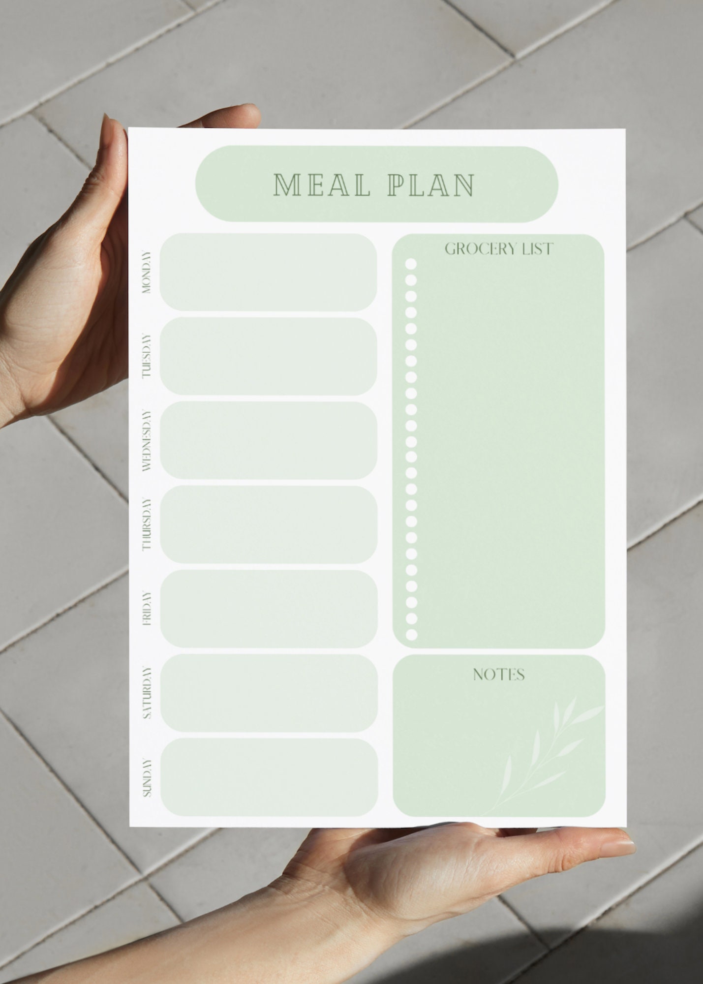 Weekly Meal Planner Printable Fillable PDF Download Meal Plan - Etsy