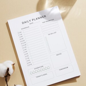 5am Daily Planner Printable and Fillable PDF, Basic Planner, Personal ...