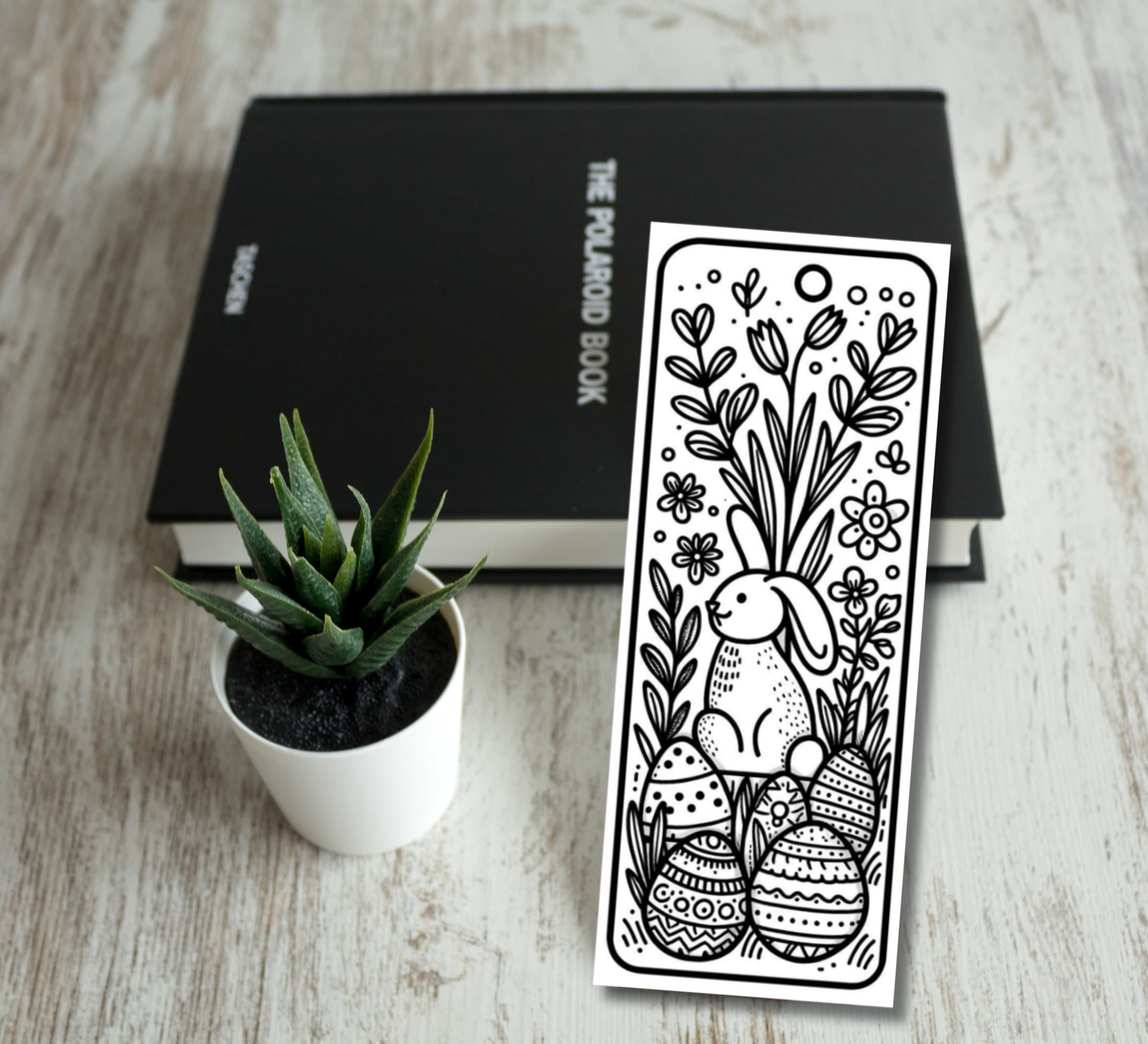 Easter Colouring Printable Bookmark, Instant Download PDF, Color in ...