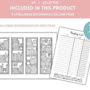 Bookshelf Reading Tracker Printable Bookmark, Instant Download PDF ...