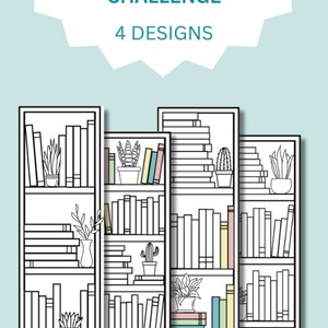 Bookshelf Reading Tracker Printable Bookmark, Instant Download PDF ...
