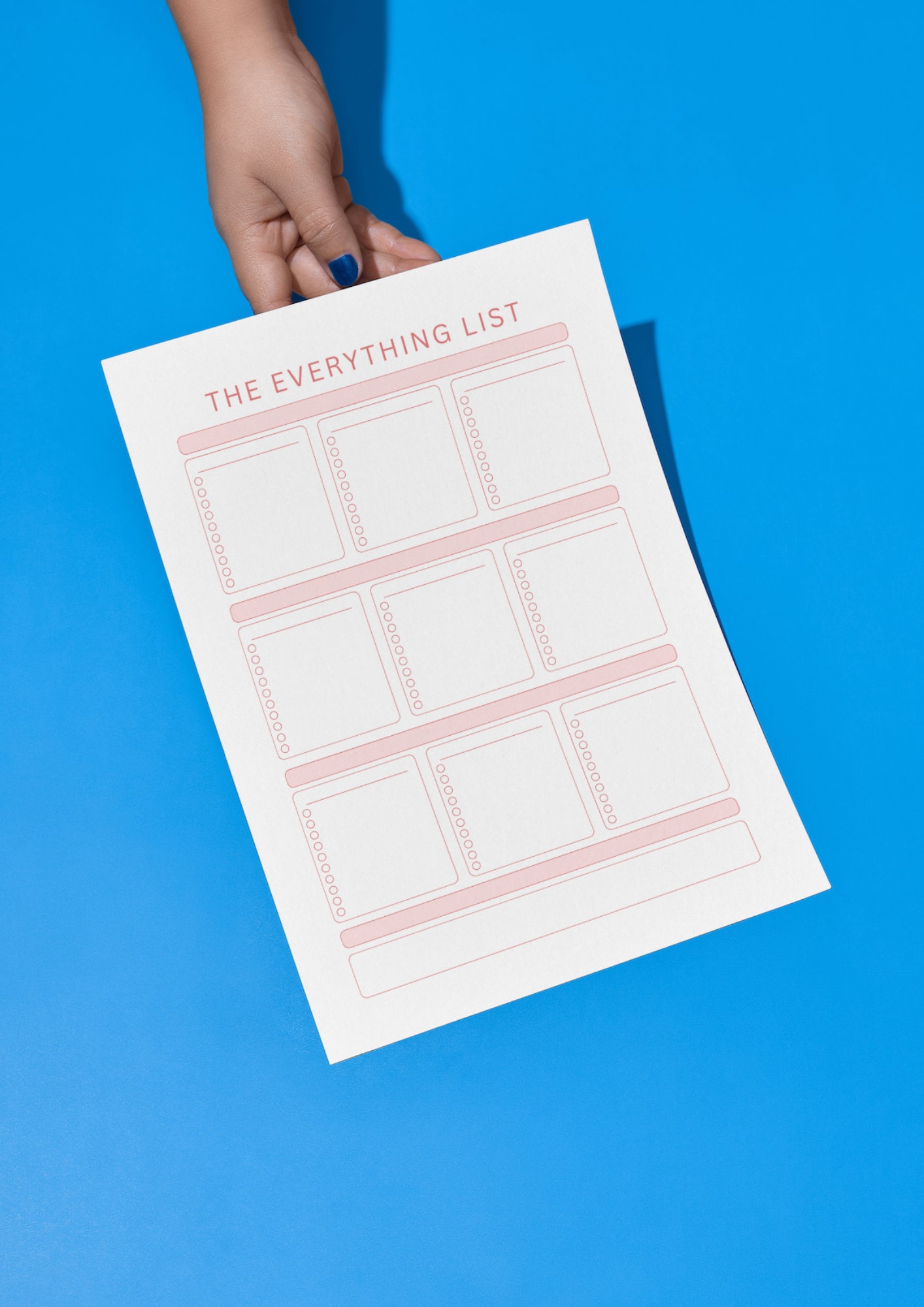 Everything List Brain Dump Printable PDF, Tasks List Template ...