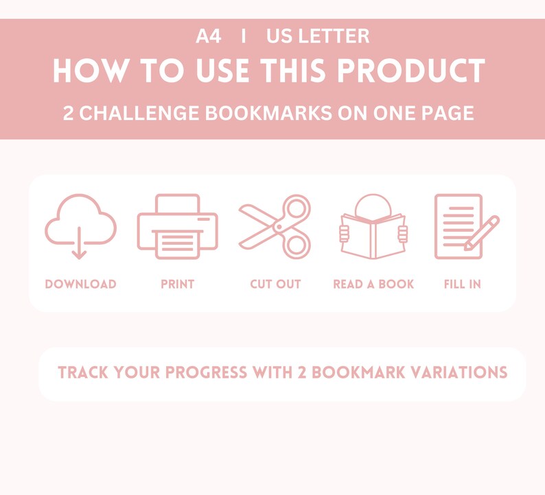 Reading Log Bookmark Printable 2024, Instant Download PDF, Reading List ...