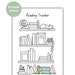 Bookshelf Reading Tracker Printable, Cute Reading Log, Reading ...
