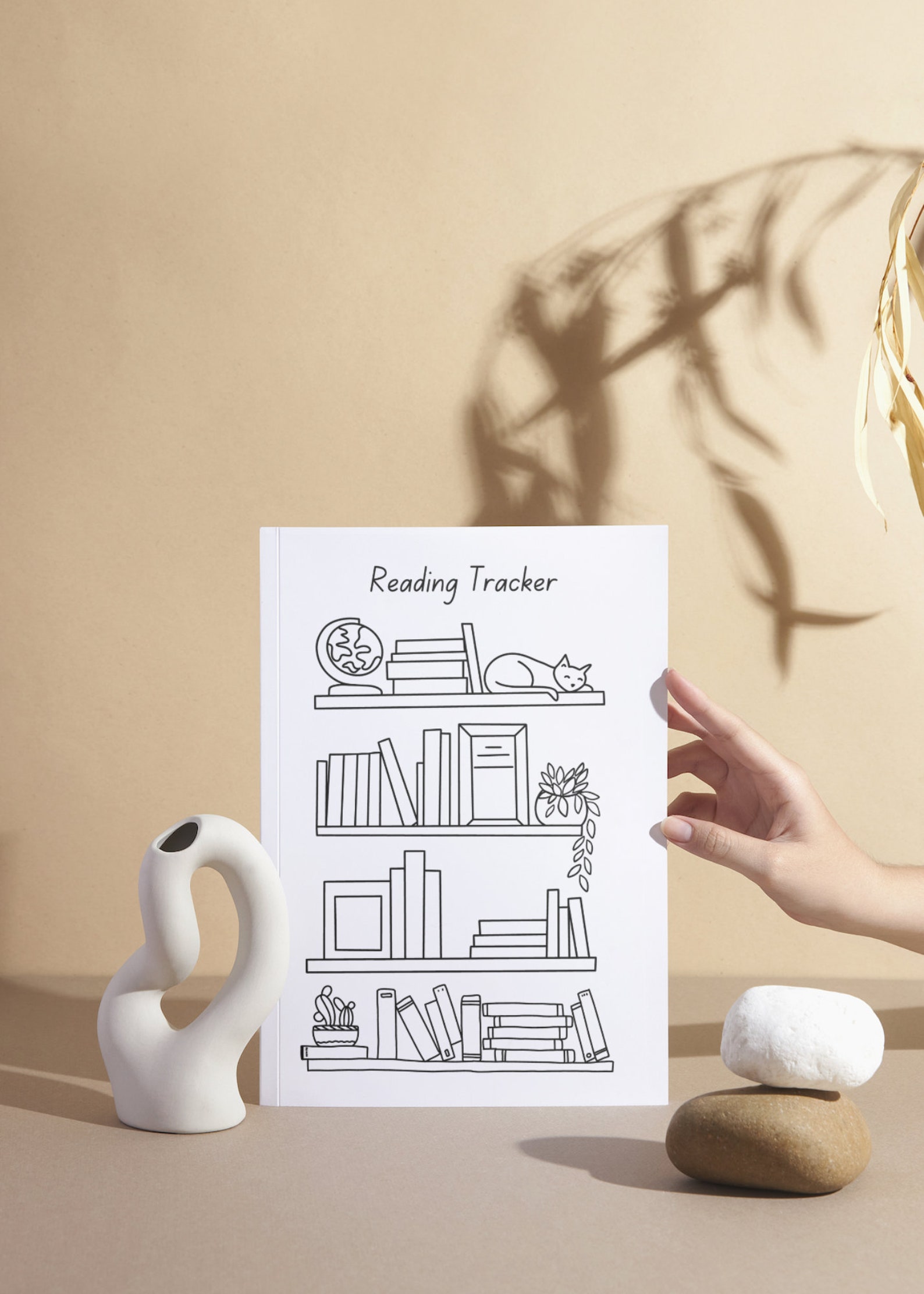 Bookshelf Reading Tracker Printable, Cute Reading Log, Reading ...